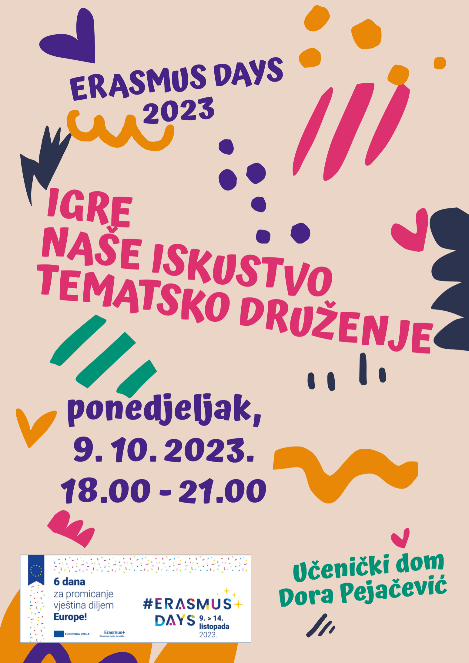 Erasmus kod Dore - Erasmus days 2023 - Učenički dom Dora Pejačević